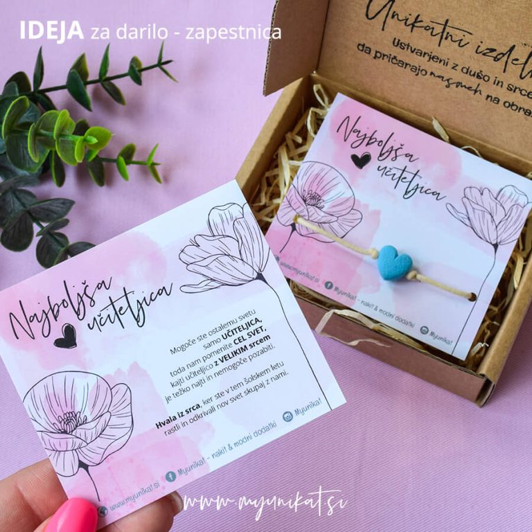 Ideja za darilo - Najboljša učiteljica | Unikatni nakit Myunikat