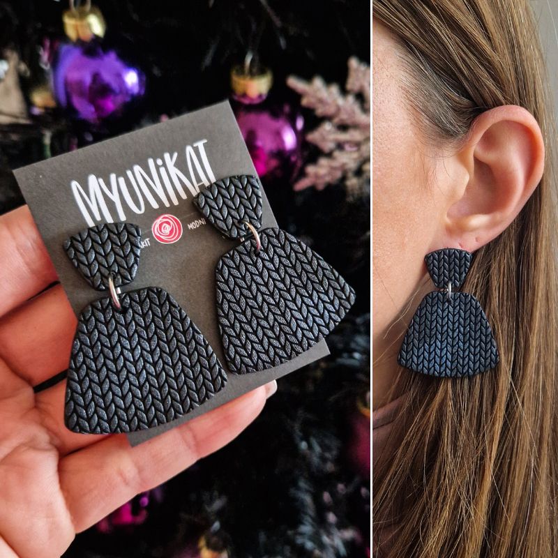 Unikatni uhani ABSTRAKT | pleteni, Unikatni nakit Myunikat